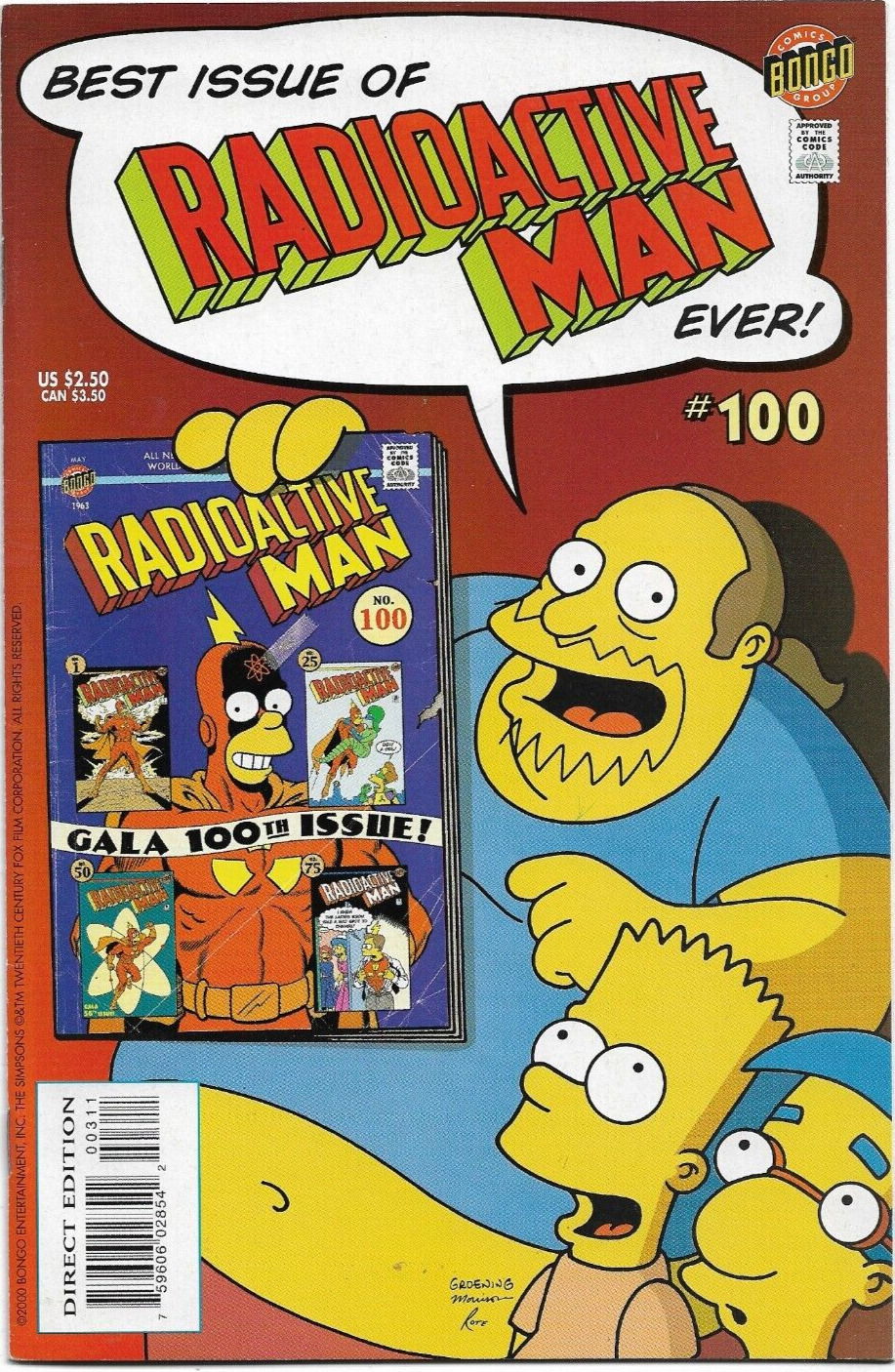 Radioactive Man#100 VF/NM 2000 Bongo Comics | Comic Books - Modern Age, Bongo / HipComic