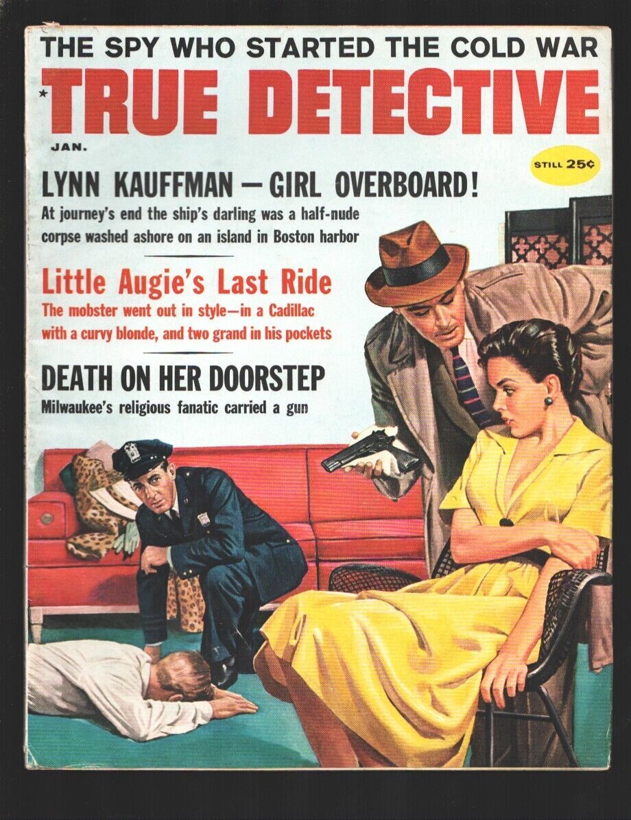 True Detective 1/1960-Joe Little Good Girl art cover-The Spy Who ...