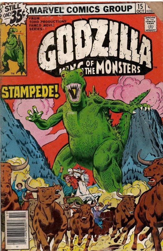 Godzilla #15 VINTAGE 1978 Marvel Comics | Comic Books - Bronze Age ...