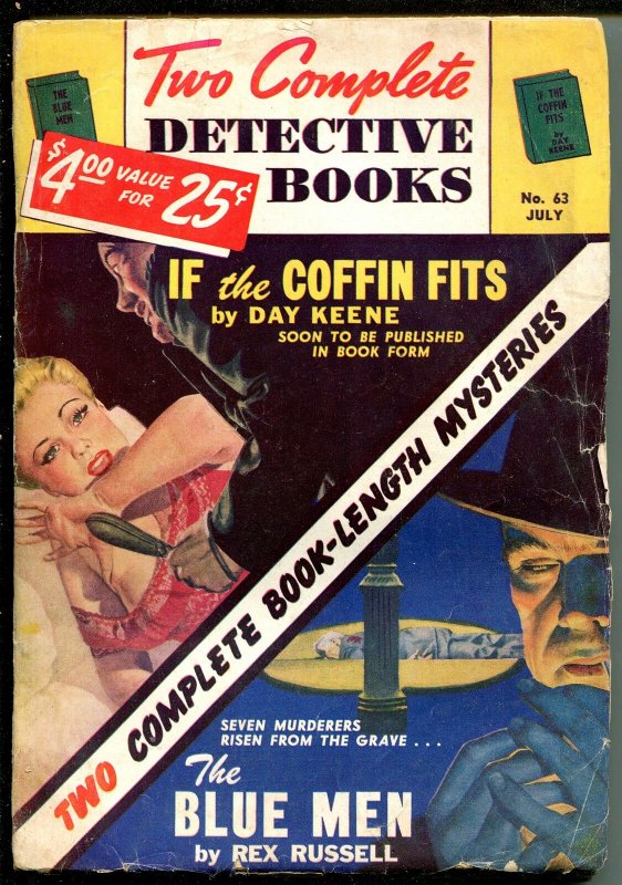 TWO Complete Detective Books 07/1950-George Gross Good Girl Art-Pulp ...