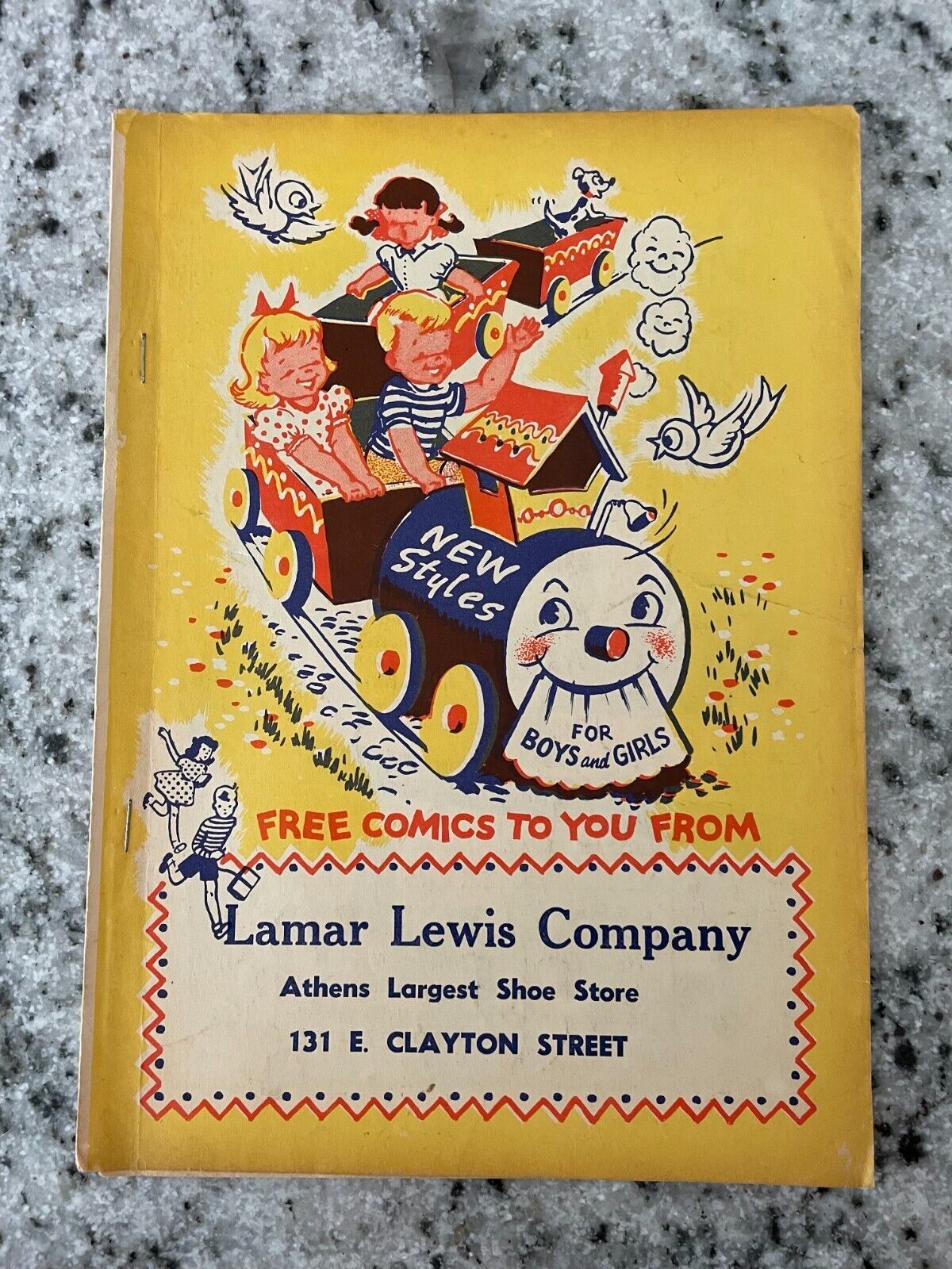 Edwards / Lamar Lewis Company Kids Promo Comic Athens Ga. Felix DC Date ...