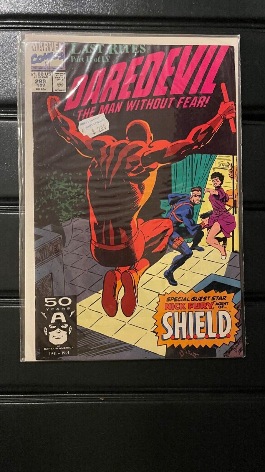 Daredevil The Man Without Fear Last Rites Part Ii Of Iv 298 NOV Marvel ...