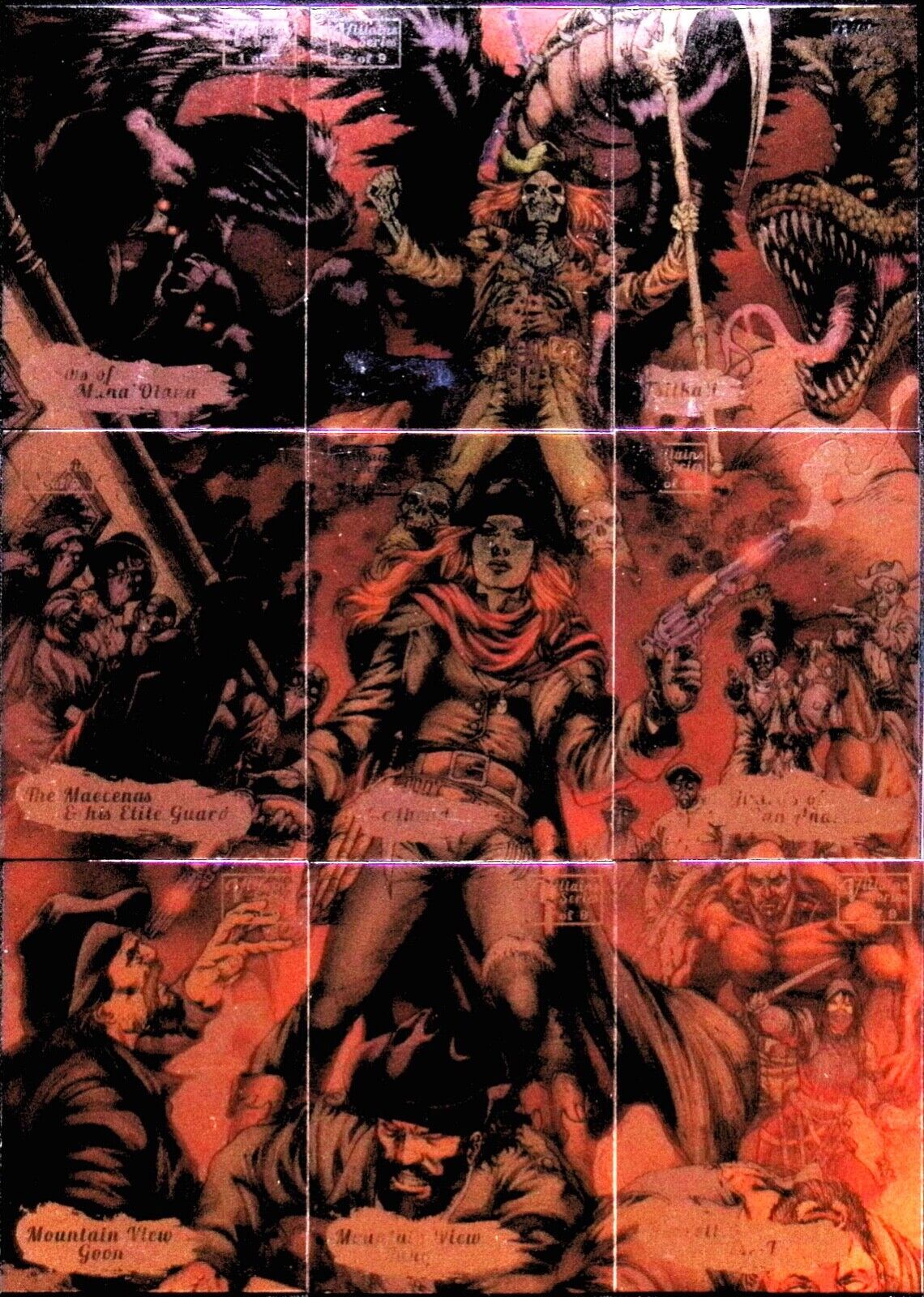 THE FEW AND CURSED Comic Cards Set Kickstarter Premium Felipe Cagno 11 ...