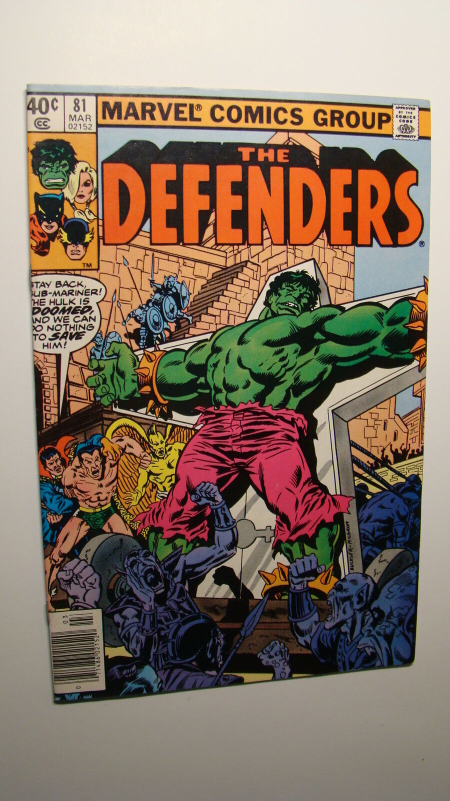 Defenders 81 *High Grade* Original Defenders Hellcat Hulk Nighthawk ...