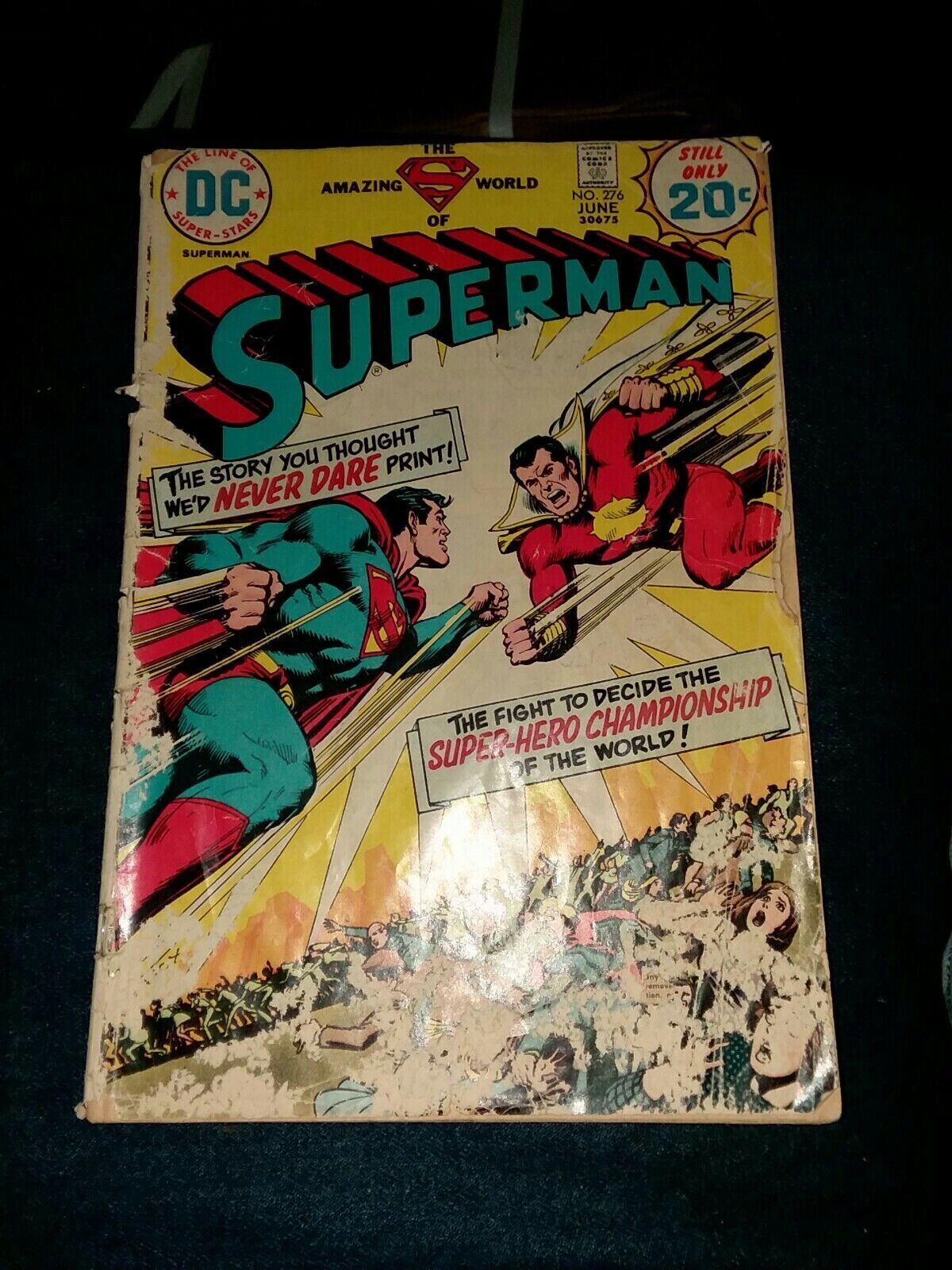 Superman #276 dc comics 1974 bronze age 1st appearance captain thunder ...