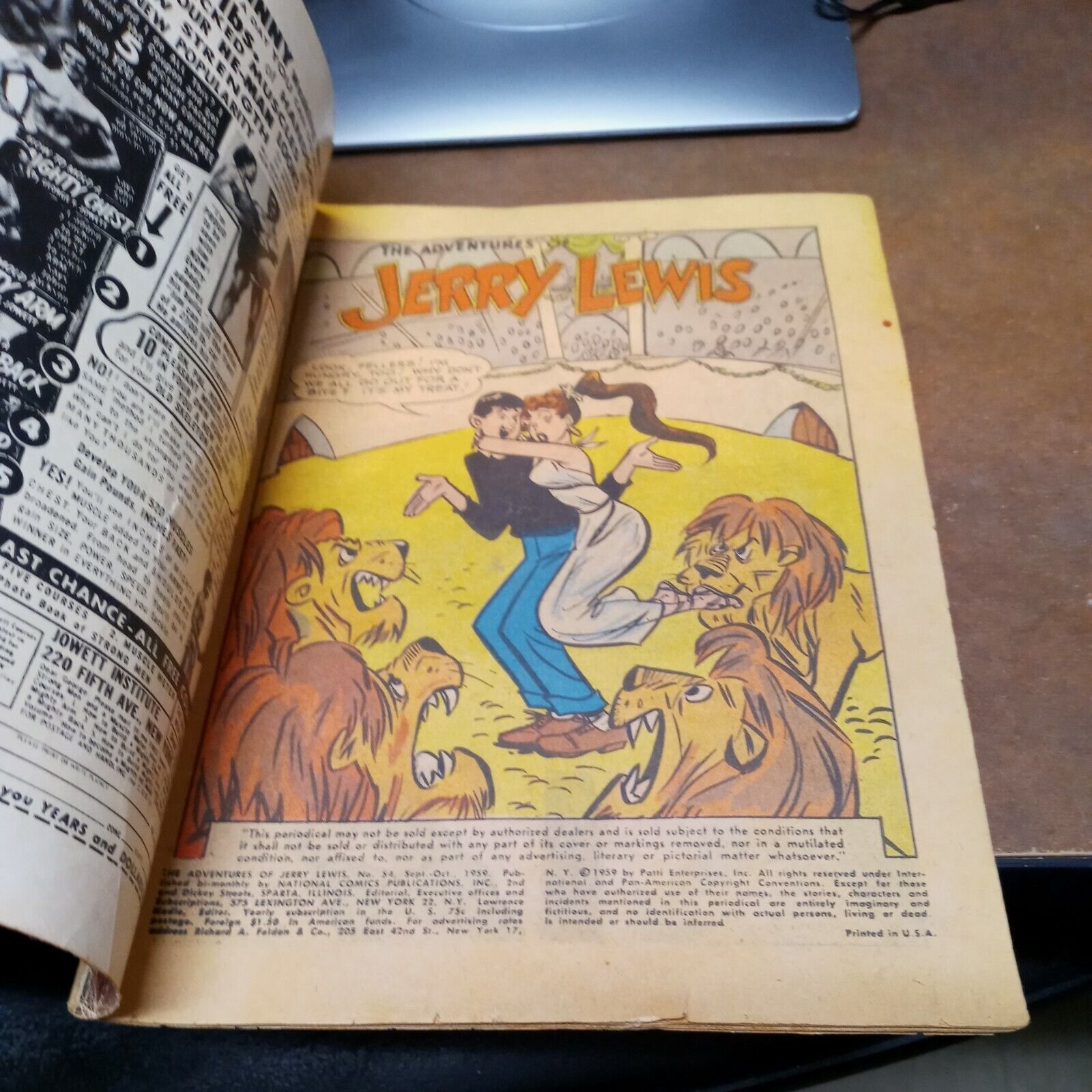 The Adventures of Jerry Lewis Comic Book 54 DC Comics 1959 silver age ...