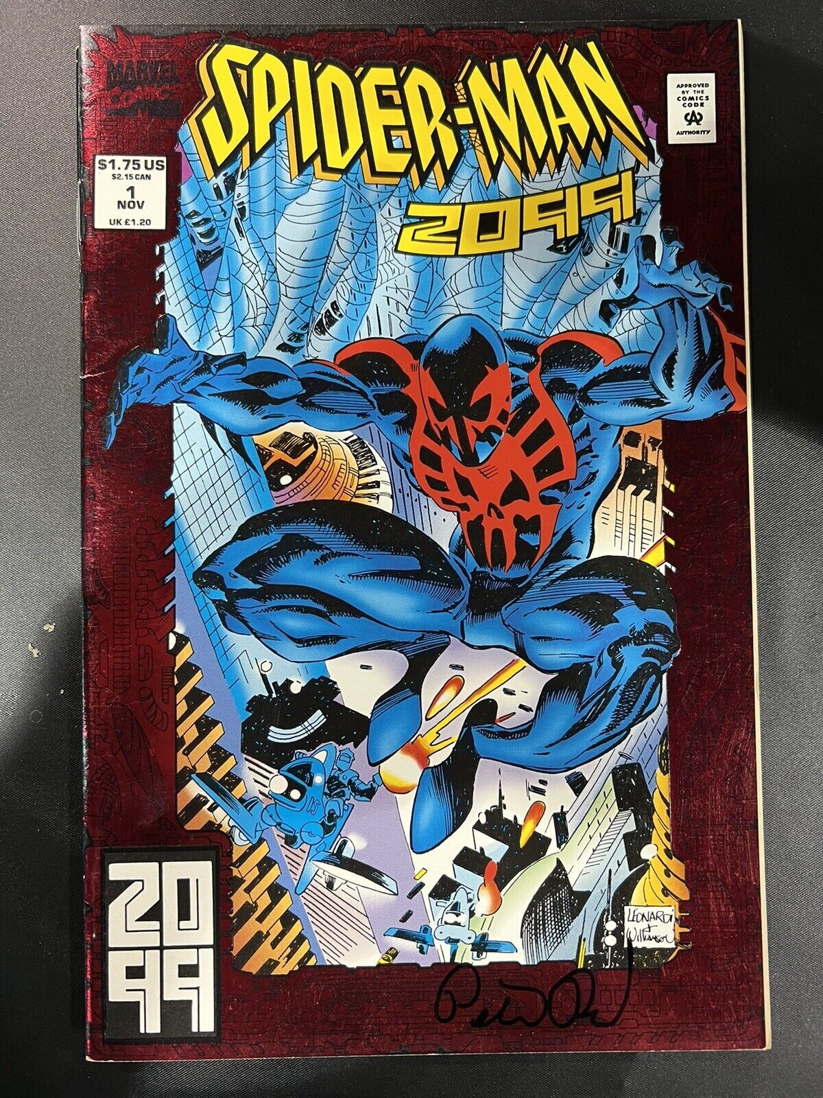 Spider-Man 2099 #1 - Comic Book - Signed By Peter David - Marvel Comics ...