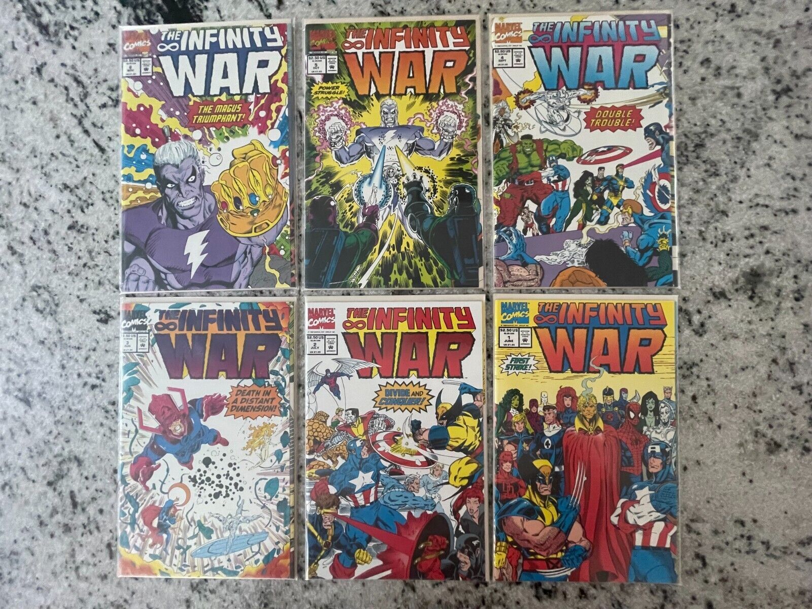 The Infinity War Complete Marvel Comics LTD Series # 1 2 3 4 5 6 NM ...