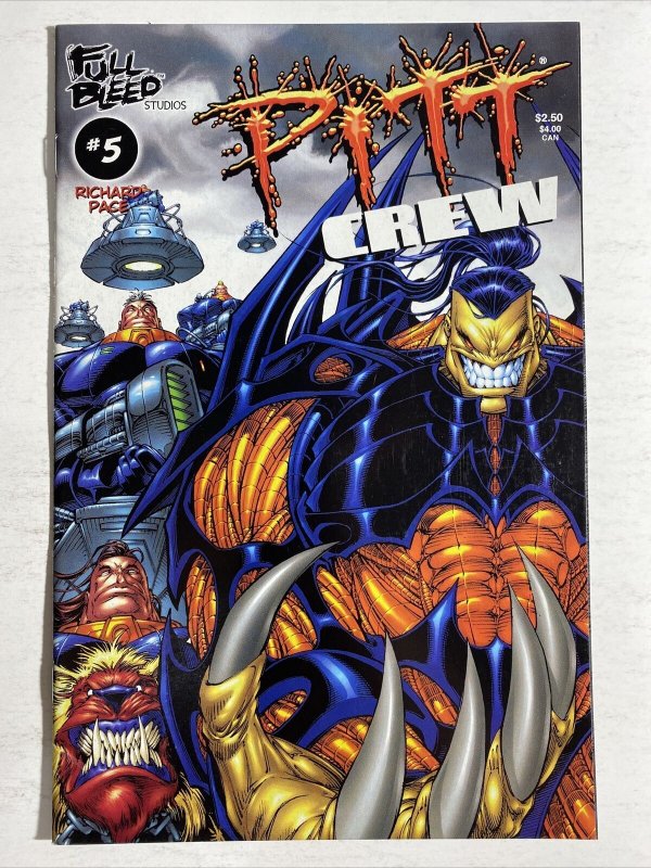 PITT CREW 5 (1998) SCARCE FINAL ISSUE Low Print Dale Keown Richard Pace ...