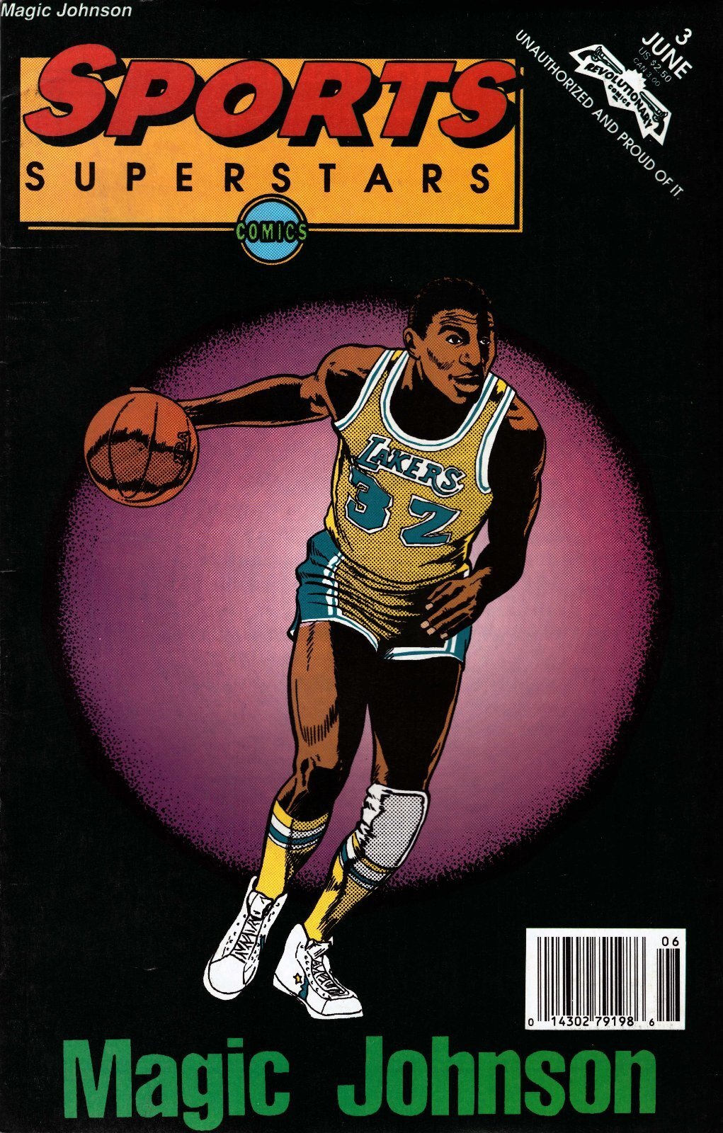 Sports Superstars Comics #3 Magic Newsstand Cover (1992-1993 ...