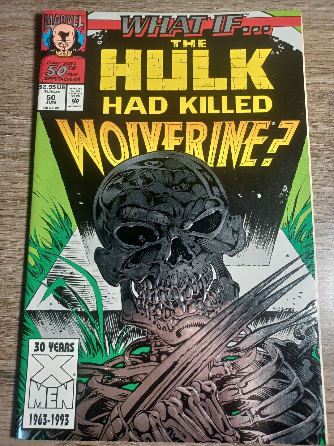 What If #50 FN Hulk had killed Wolverine Marvel Comics c215 | Comic ...