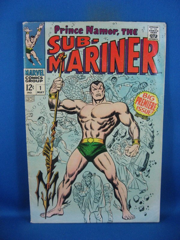SUB Mariner 1 VG F 1968 Marvel First Issue | Comic Books - Silver Age, Marvel, Superhero / HipComic