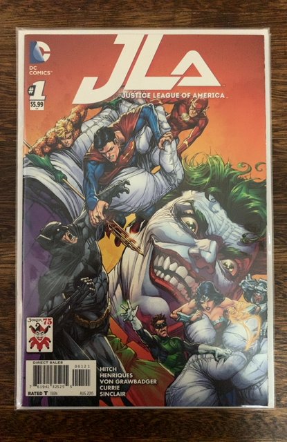 Justice League of America #1 The Joker 75th Anniversary Cover (2015 ...