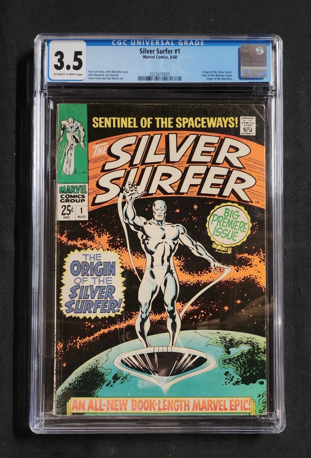 Silver Surfer #1 - Origin of Silver Surfer & the Watchers (CGC 3.5 ...