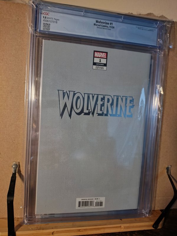Wolverine #1 (2024) Pat Gleason Adamantium Head Foil Marvel Comics ...