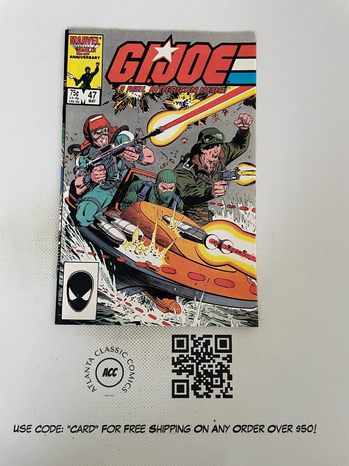 G.I. Joe # 47 NM Marvel Comic Book Duke Snake Eyes Cobra Duke Shadow 15 ...