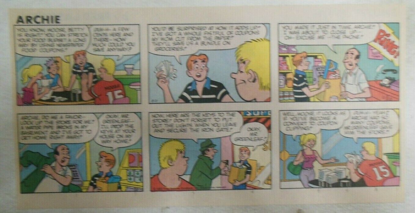 (13) Archie Sundays by Dan DeCarlo from 1983 Third Full Size Color ...