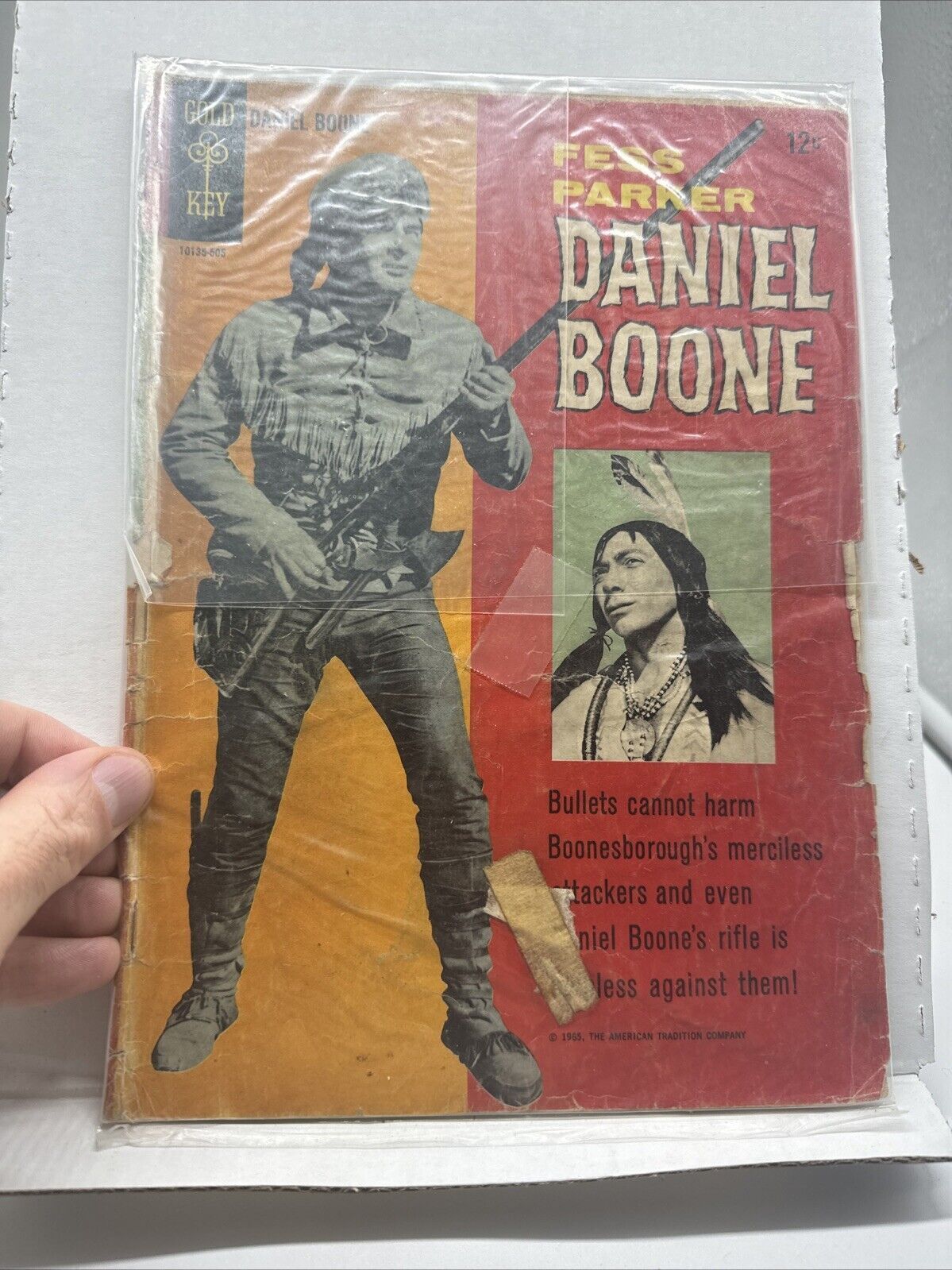 1965 Daniel Boone #2 - Gold KEY - Fess Parker Photo - | Comic Books ...