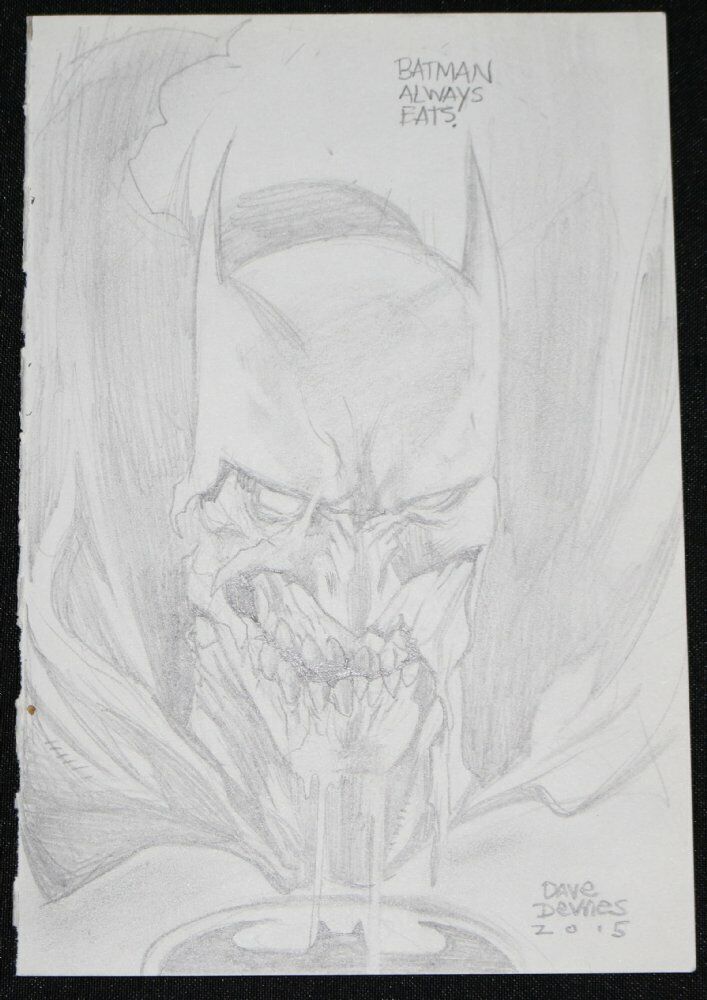 Zombie Batman Drawing