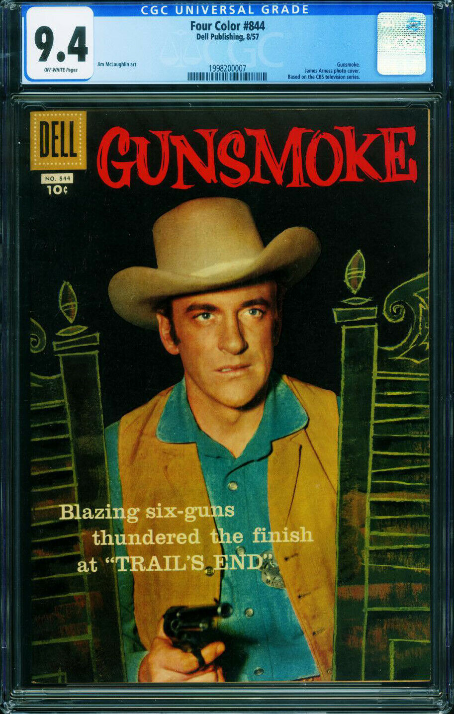 Four Color Comics #844 CGG 9.4 1959-Gunsmoke-James Arness 1998200007 ...