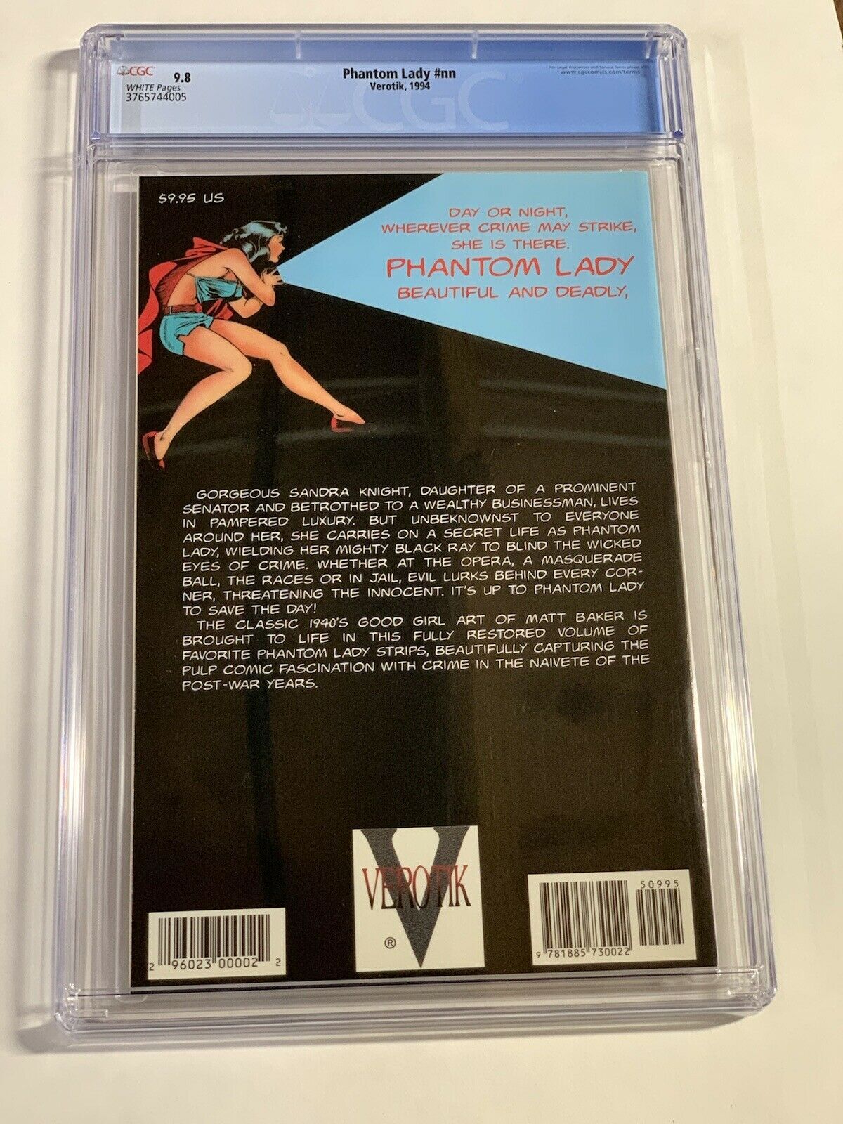 Phantom Lady 1 Nn Cgc 9.8 Verotik Prestige Ah! Adam Hughes | Comic ...