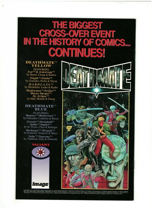 Deathmate Prologue VF+ 8.5 Valiant/Image Comics Jim Lee, Barry Windsor ...