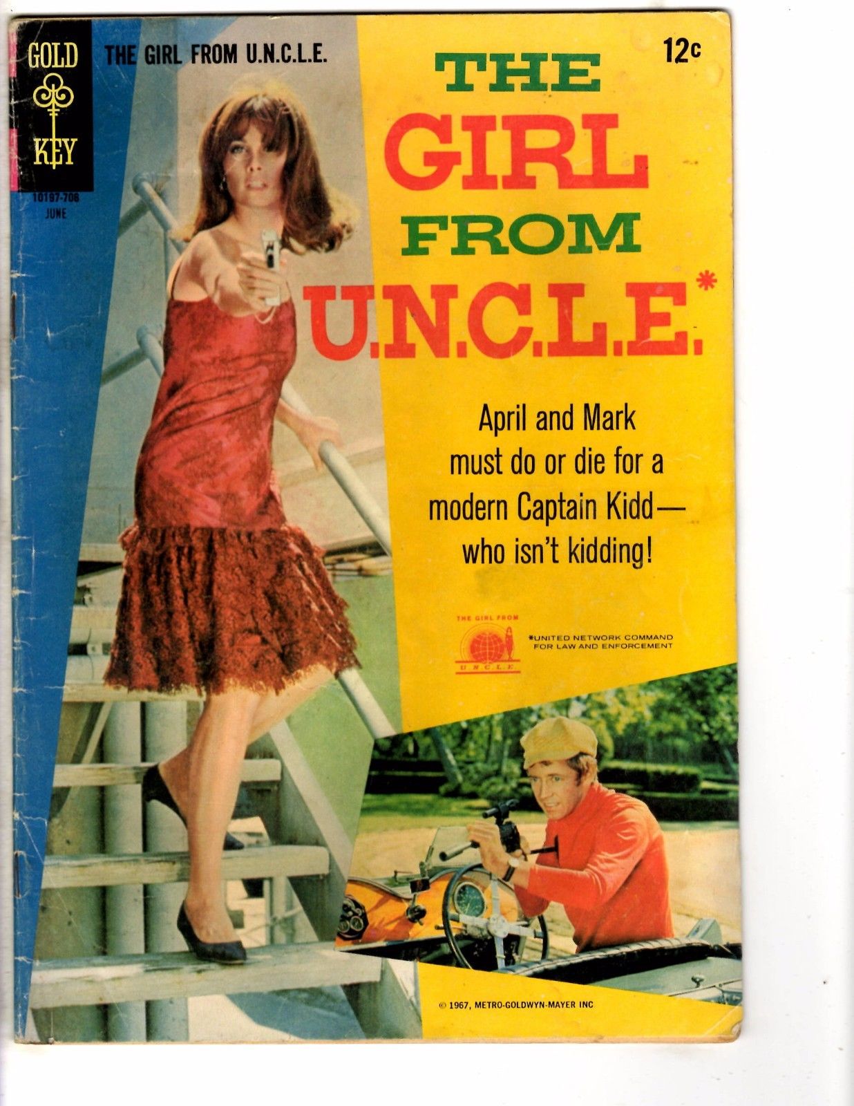 The Girl From Uncle # 3 VG 1967 Gold Key Comic Book Movie Show Photo ...