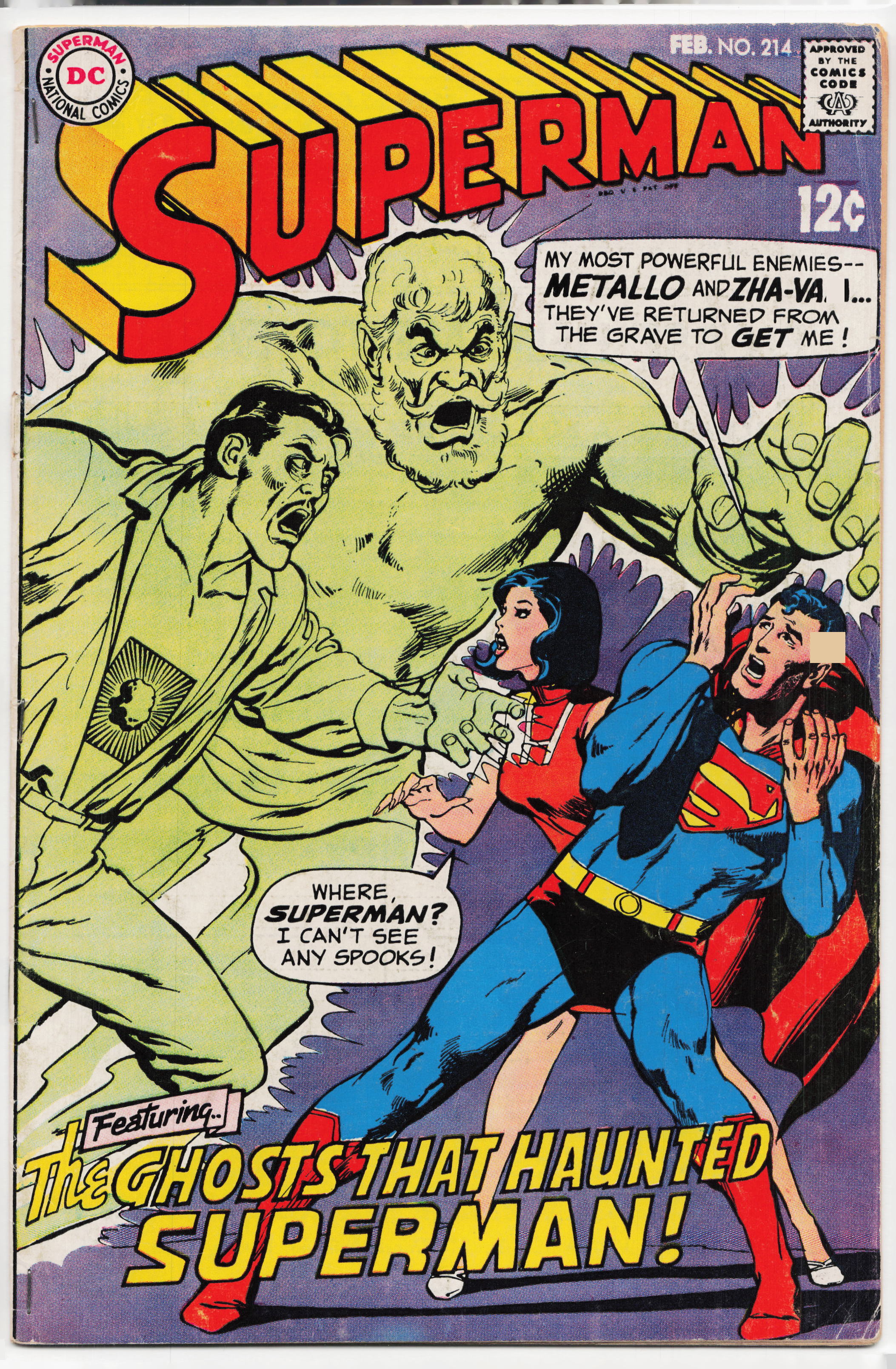 Superman #214 (1969) Superman | Comic Books - Silver Age, DC Comics ...
