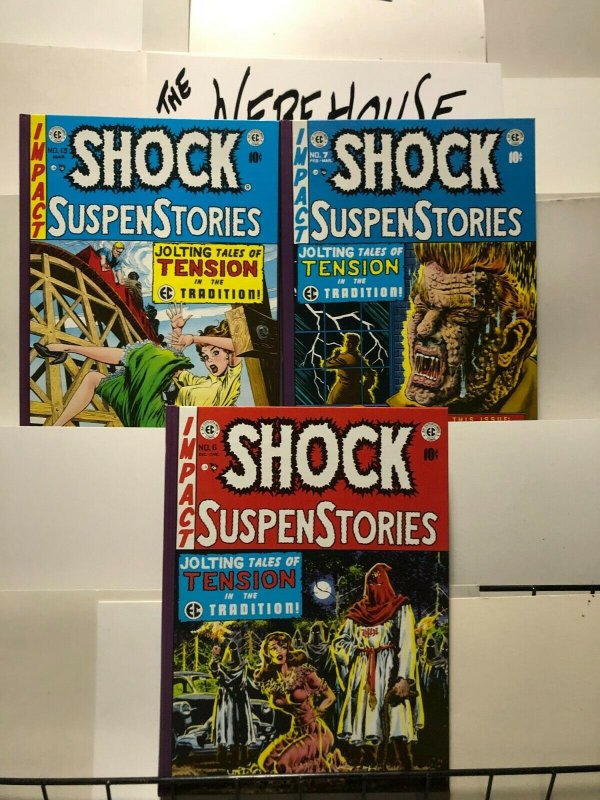 COMPLETE EC LIBRARY SHOCK SUSPENSTORIES Boxed 3 Book Set HUAC favorite ...