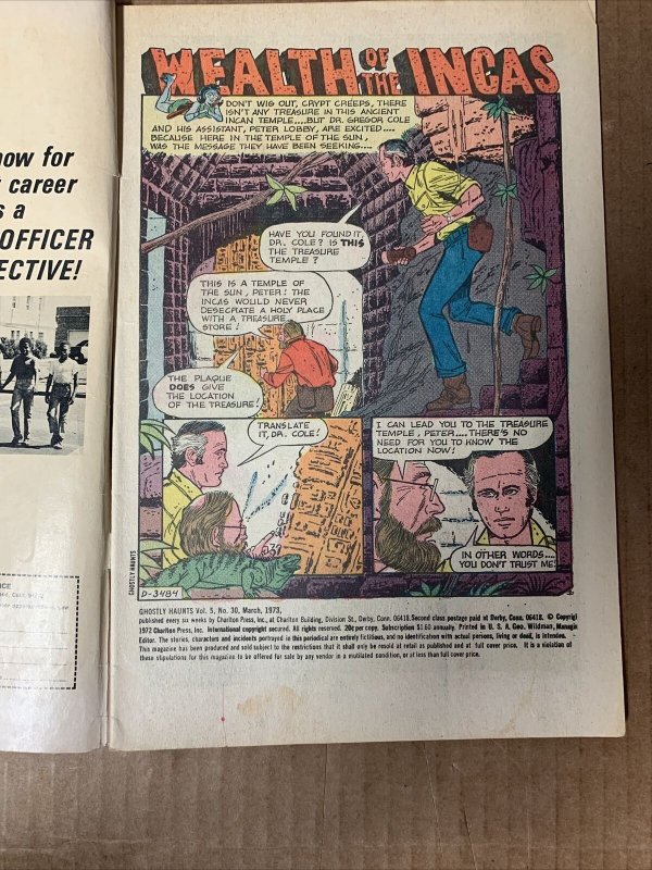 Ghostly Haunts #30 Charlton Comics March 1973 Wayne Howard, Steve Ditko ...
