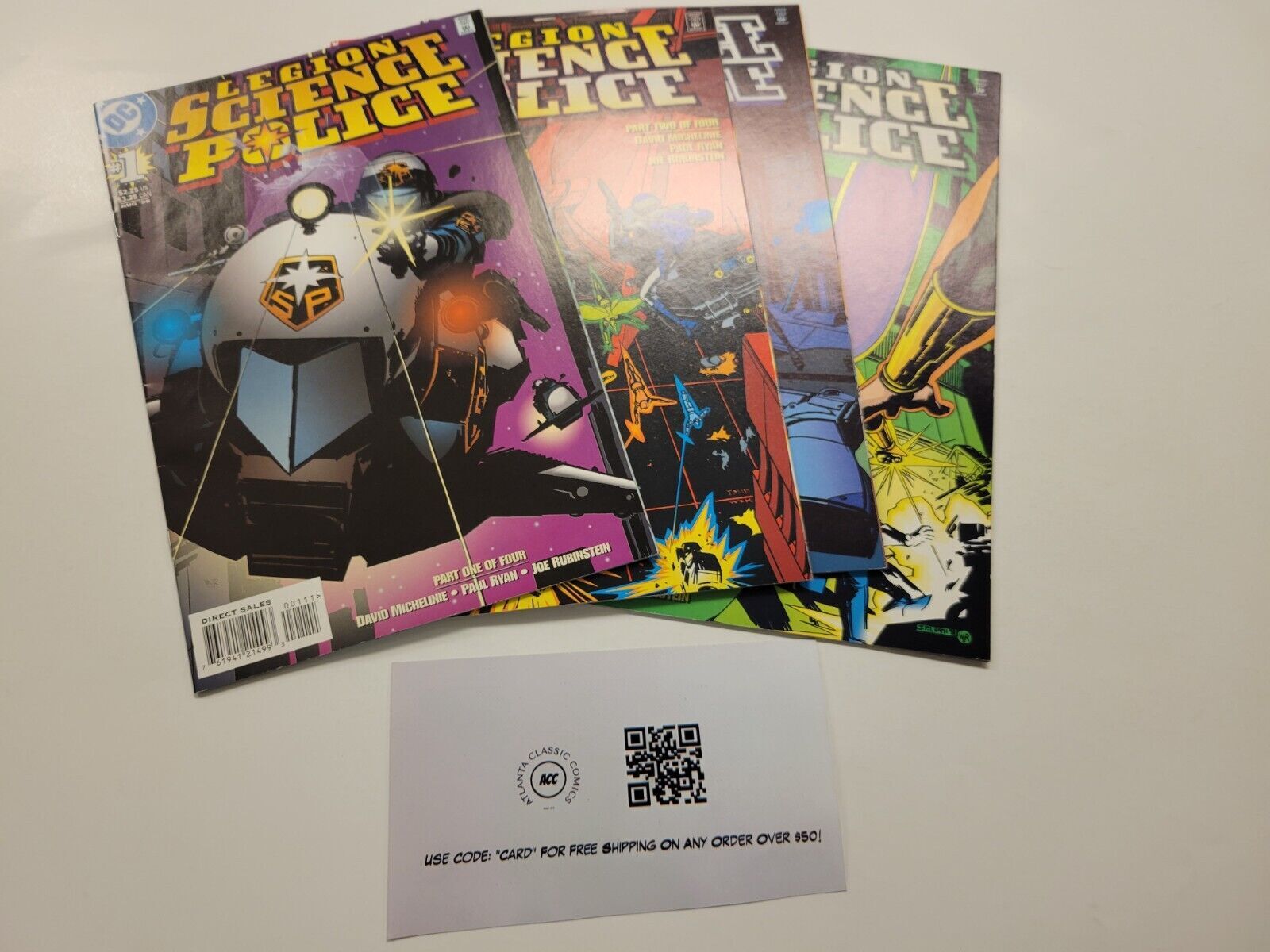4 DC Comic Books Legion Science Police #1 2 3 4 Complete Series 61 TJ2 ...