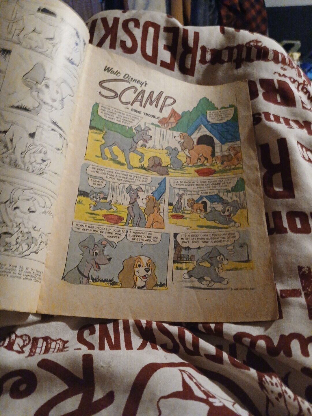 Walt Disneys Scamp Four-Color 703 (#1) Dell publishing 1956 silver age ...