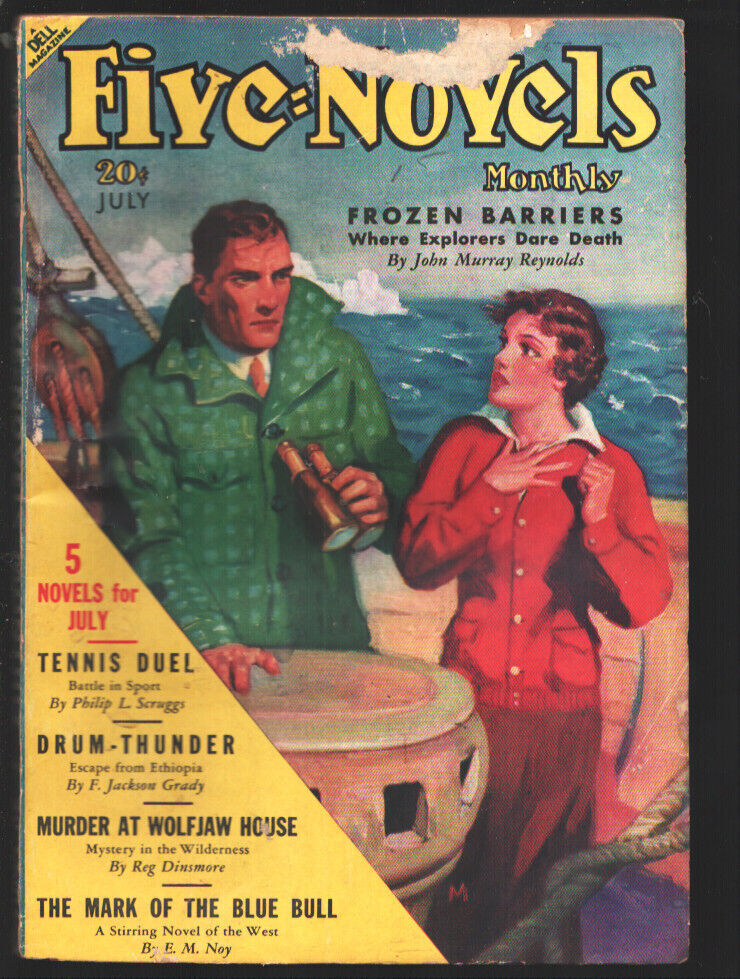 Five-Novels Monthly 7/1936-Dell-Jungle-adventure-mystery-western pulp ...