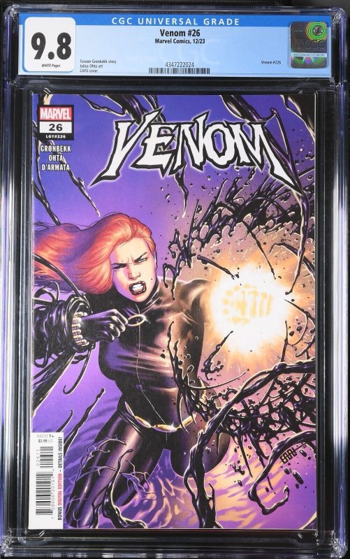 Venom #26 CGC 9.8 1st Full Black Widow Symbiote CAFU Cover A Marvel ...