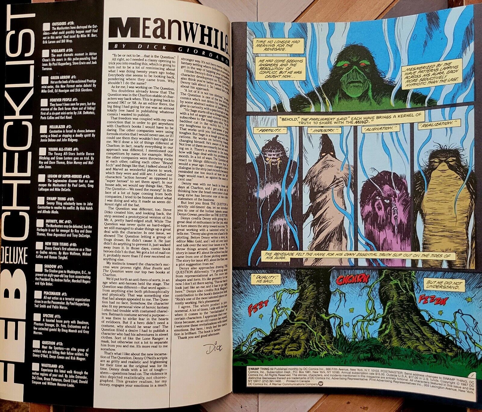 SWAMP THING #69-70 NM- (DC 1988) Veitch Art JOHN CONSTANTINE Parliament ...