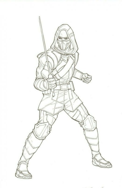 Ronin Original Art by Steve Kurth MARVEL INFINITY WAR DESTINY ARRIVES ...