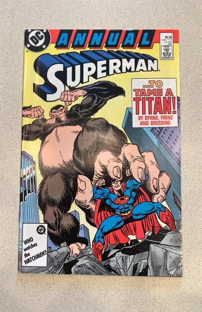 Superman Annual #1 (1987) John Byrne Story Ron Frenz Titano Cover ...