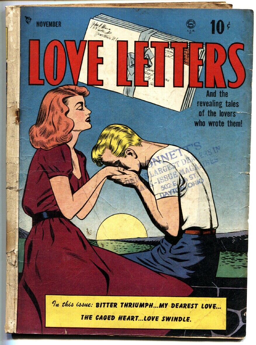 Love Letters #1 Comic Book 1949-Bill Ward-Gustavson-Lingerie Panel ...