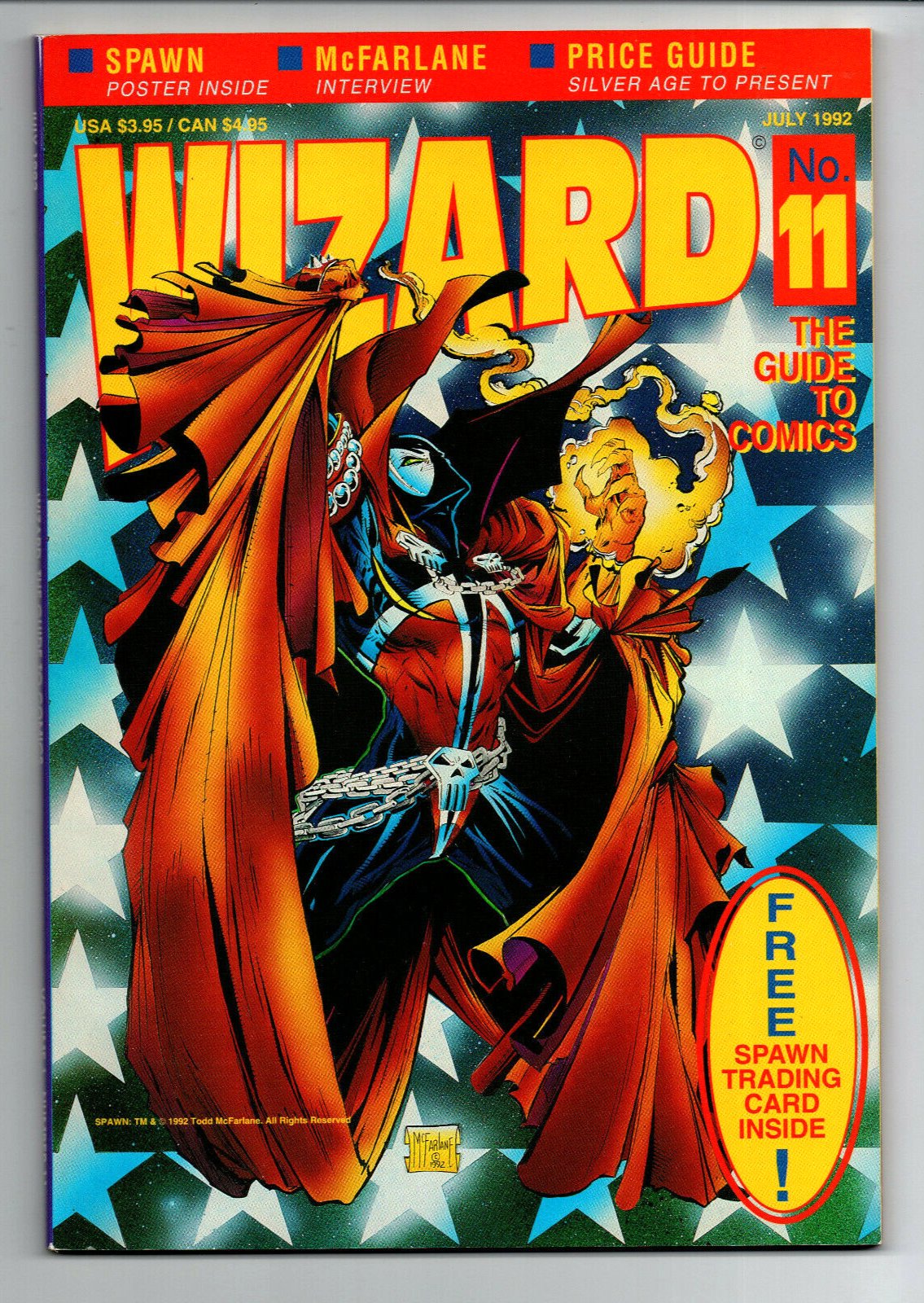 Wizard Magazine #11 - With Spawn fold out poster - 1992 - NM | Comic ...