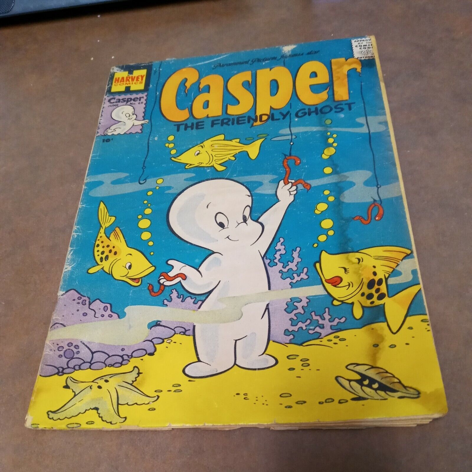 CASPER THE FRIENDLY GHOST #69 Harvey Comics 1958 silver age cartoon ...