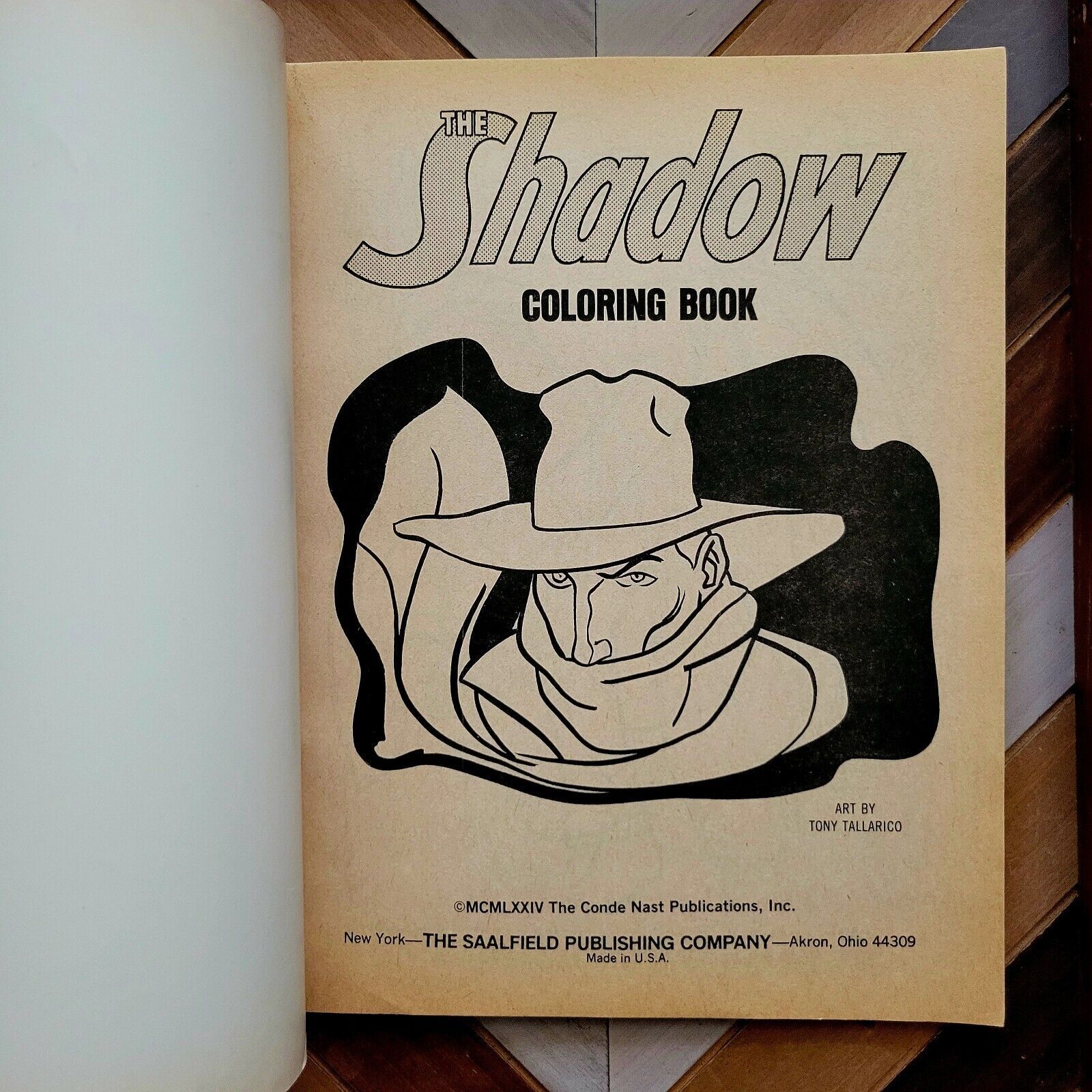 Vintage 1974 "THE SHADOW: Coloring Book" Artcraft Authorized Ed. Clean ...