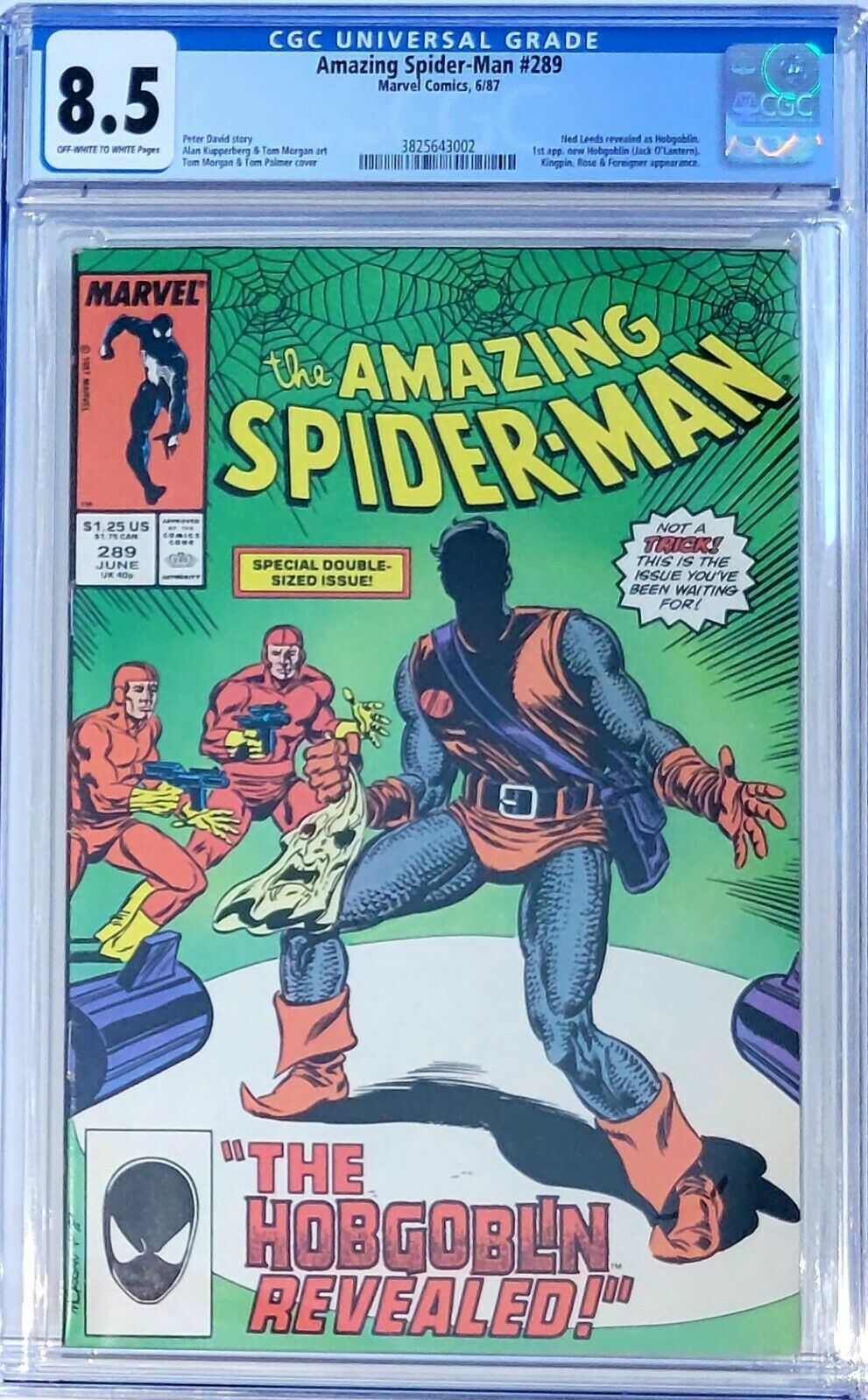 CGC 8.5 Amazing Spider-Man #289 (Marvel 1987) Ned Leeds revealed as ...