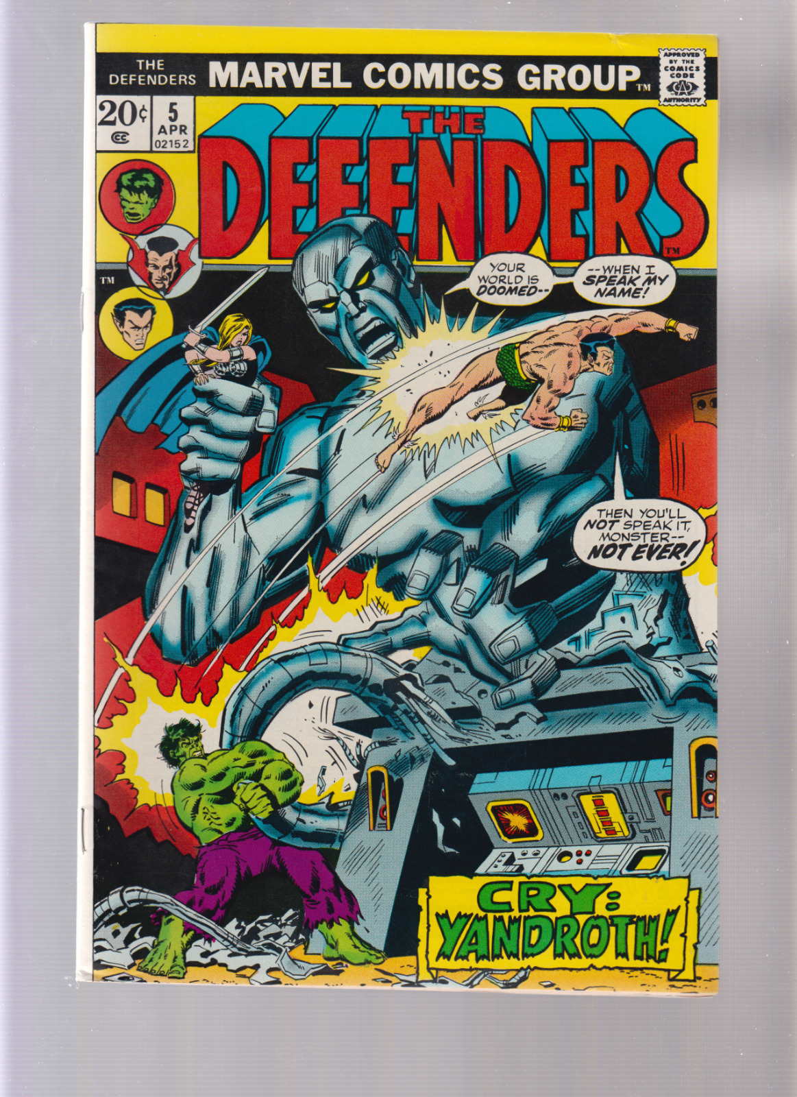 The Defenders #5 - Origin of Valkyrie (Barbara Norris). (8.0) 1973 ...