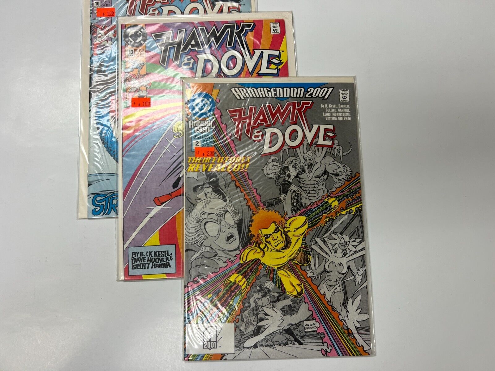 3 Hawk & Dove DC Comics # 10 13 + Annual 2 Batman Superman Flash Robin ...