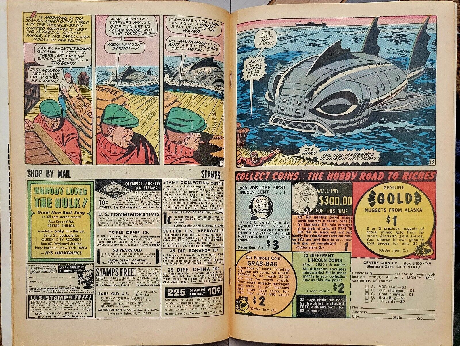 Sub-Mariner #25 GD/VG (Marvel 1970) VASHTI, LADY DORMA Buscema ...