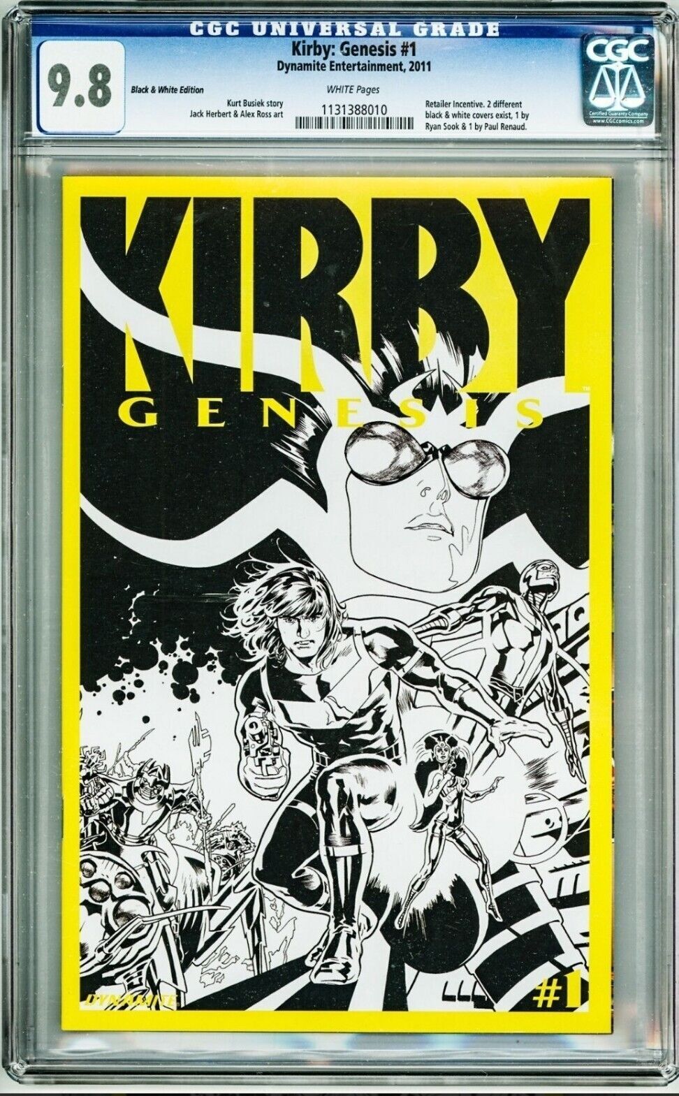 KIRBY: GENESIS #1 CGC 9.8 (2011) 1:75 Black & White LOW POP Only 7 graded 9.8 | Comic Books ...