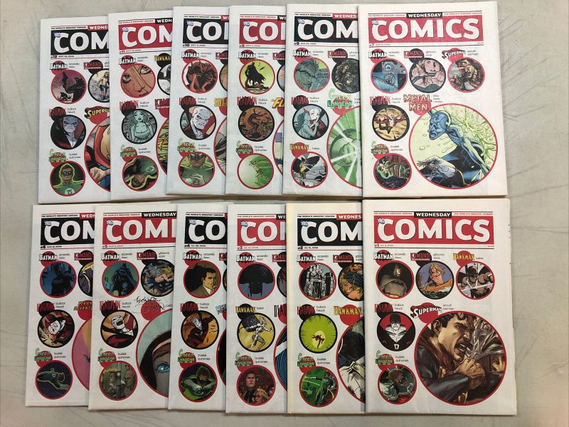 Wednesday Comics (2009) #1-12 (NM) Near Complete Set DC Batman Superman ...