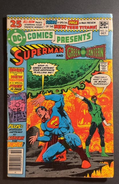 DC Comics Presents #26 (1980) Key 1st New Teen Titans Cyborg Raven ...