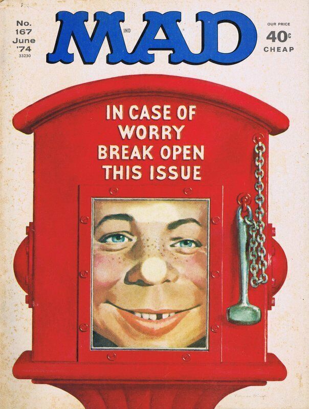 ORIGINAL Vintage 1974 Mad Magazine #167 Alfred E Neuman | Comic Books ...