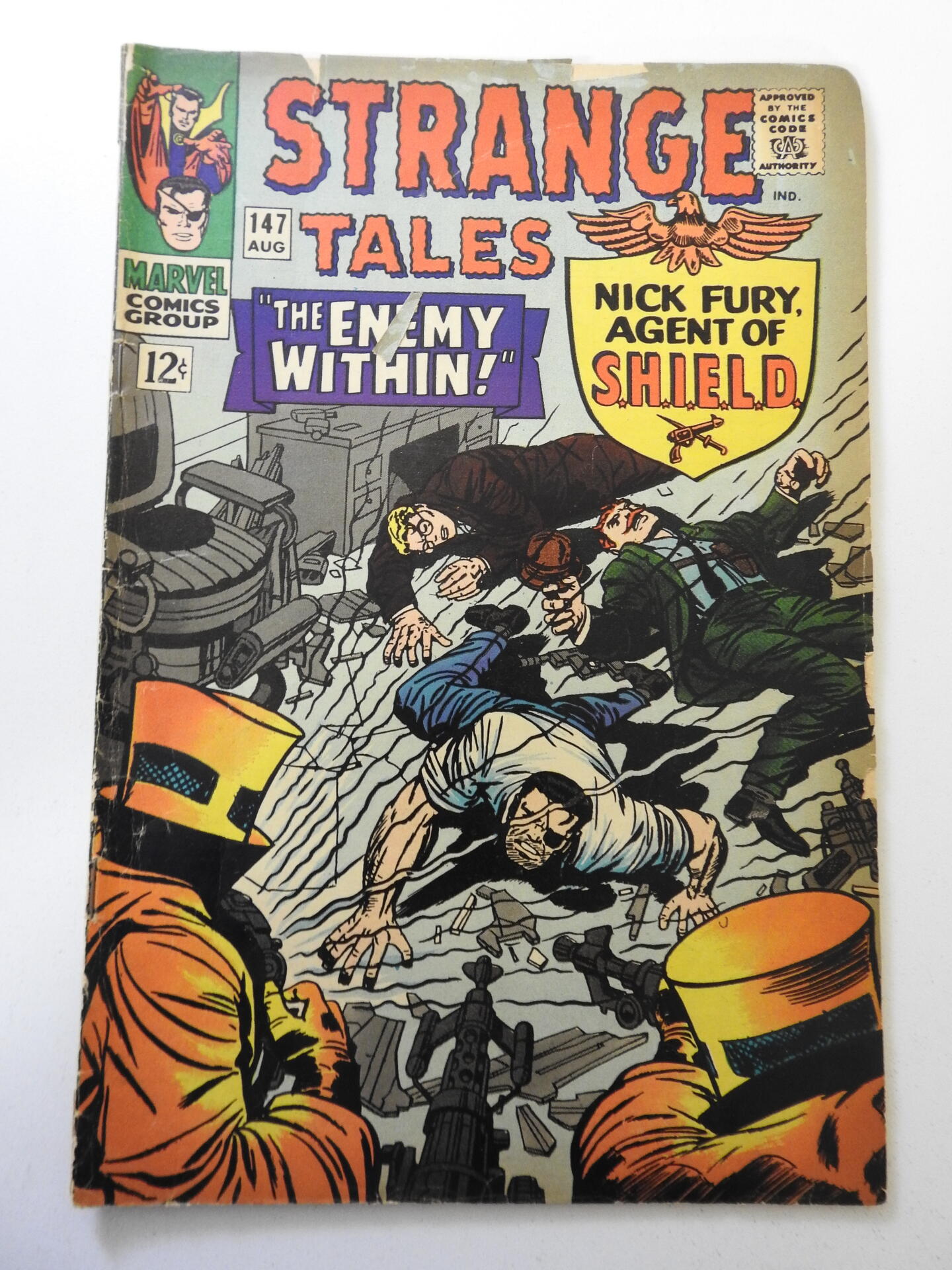 Strange Tales #147 (1966) GD/VG Condition! 2 in cumulative spine split ...